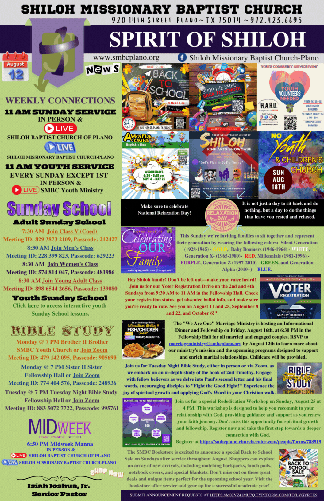 News & Events | Shiloh Missionary Baptist Church